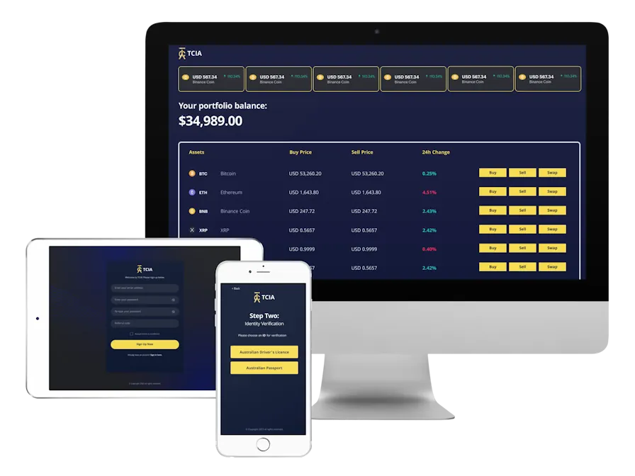 An image of a pc, tablet and phone with the TCIA website on them